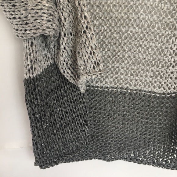 Eileen Fisher | Sweaters | Eileen Fisher Gray Color Block Open Cardigan ...